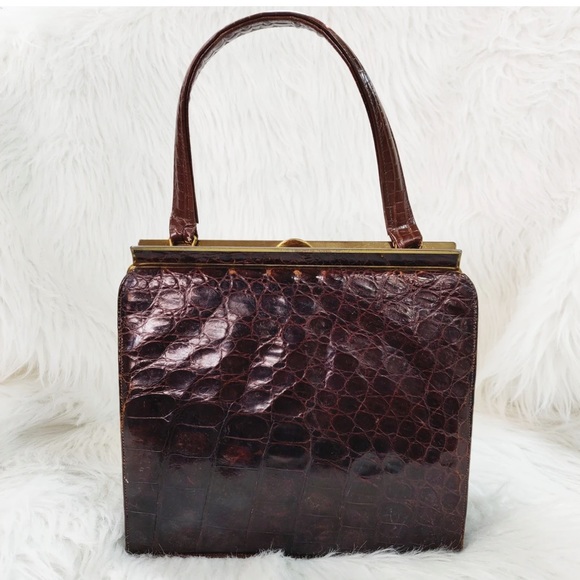 Vintage | Bags | Vintage Bellestone Alligator Purse | Poshmark